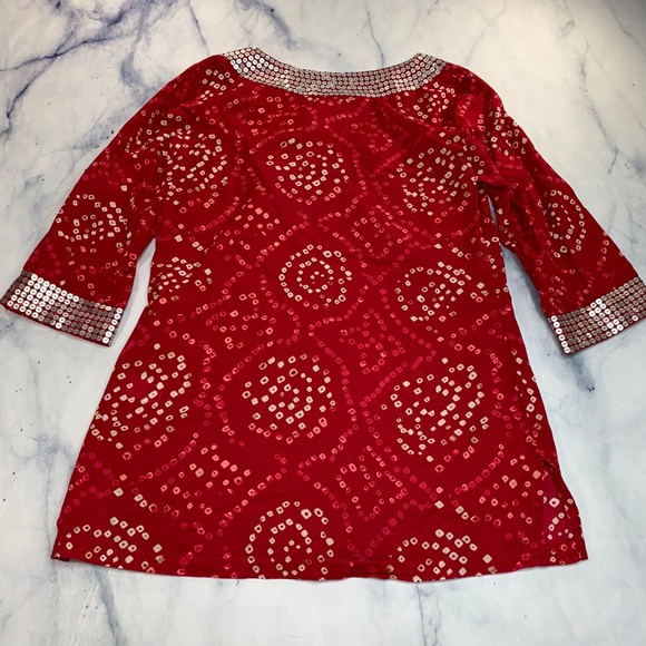 Calypso St. Barth | Tops | Calypso St Barth For Target Red Sequined ...